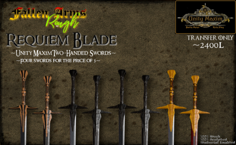 Second Life Marketplace - [FAR] Requiem Blade Fat Pack (Box)